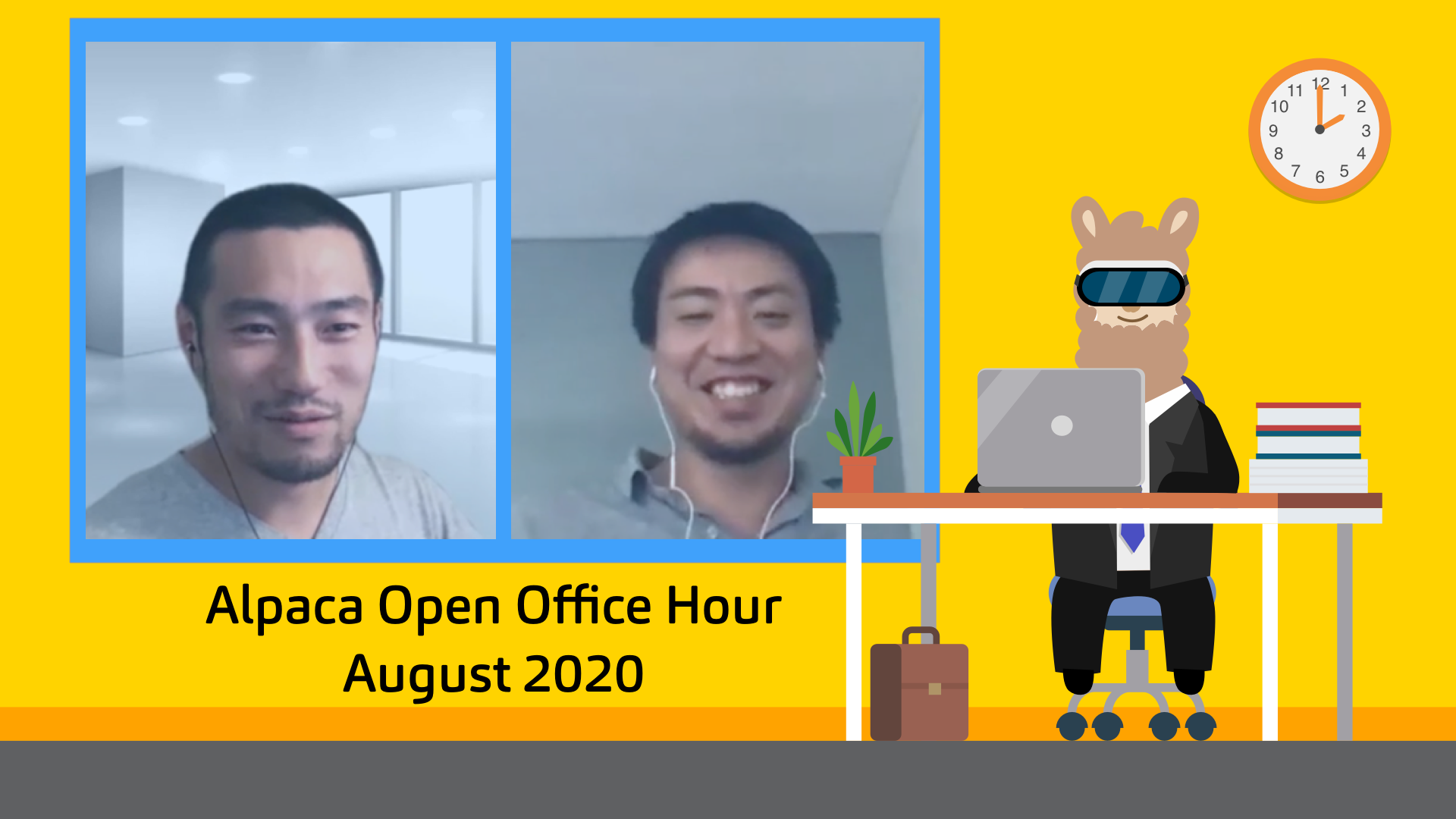 Alpaca's 1st Open Office Hour w/ Yoshi & Hitoshi