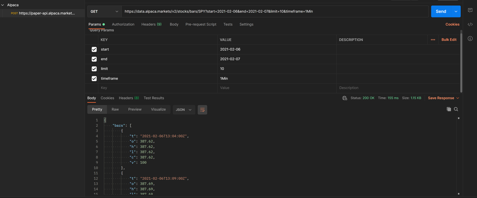 How to Fetch Historical Data in Alpaca Market Data API v2