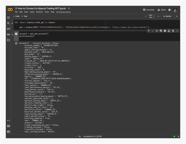 How to Get Alpaca Trading API Key and Start Connection