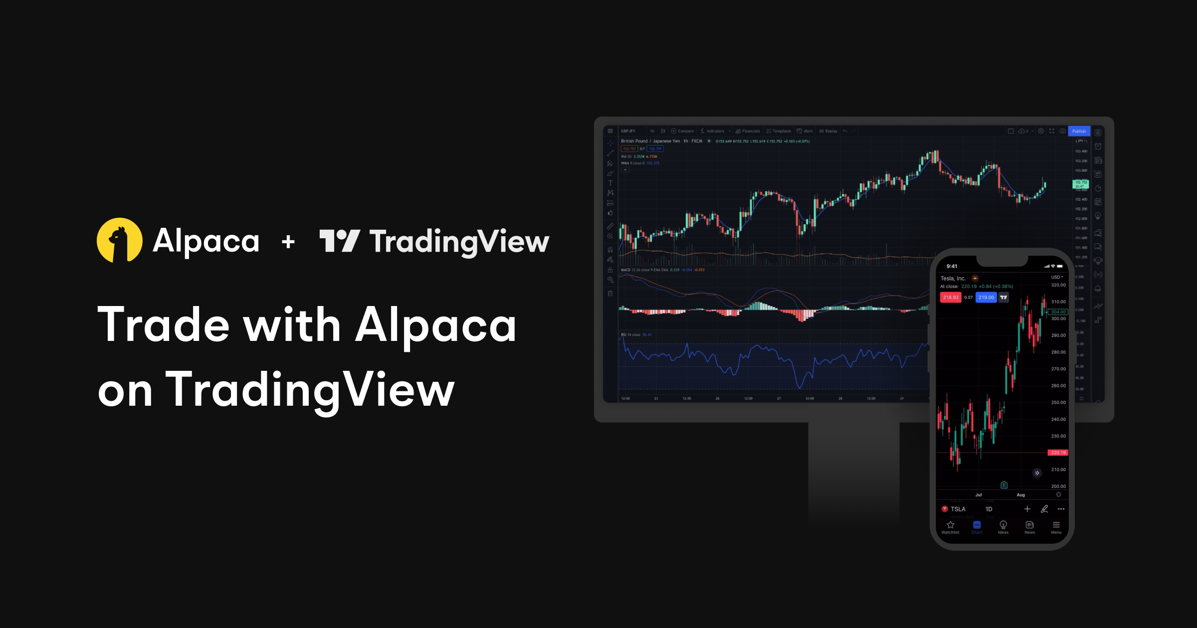 Alpaca - Connect to TradingView using Brokerage Account
